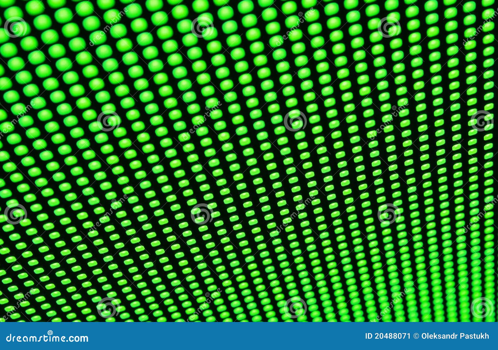 Green LED matrix stock image. Image of screen, defocused - 20488071