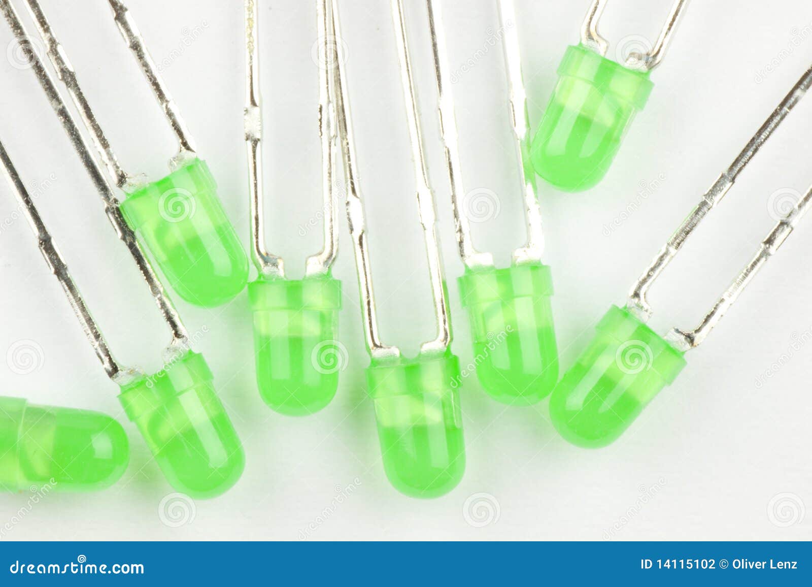 Green LEDs stock photo. Image of computer, white, circuit - 14115102