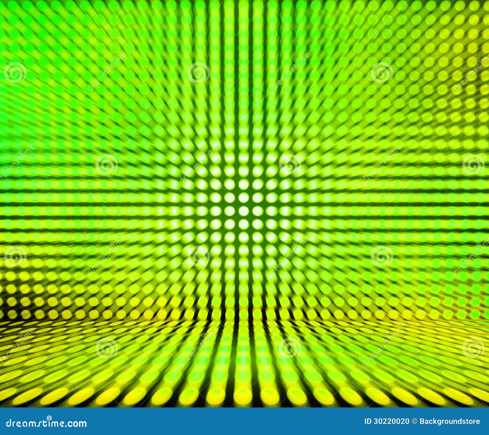 Green Leds Light Stage Background Stock Illustration - Illustration of ...
