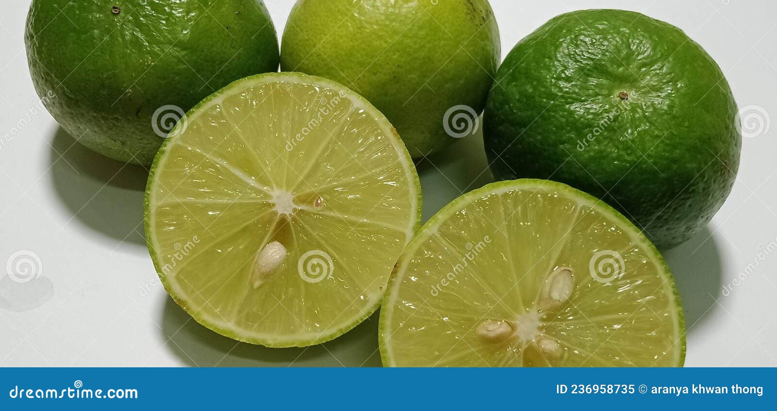 Green Lemon, Cut in Half, Garden Lemon, Sour Lemon is Useful. Stock ...