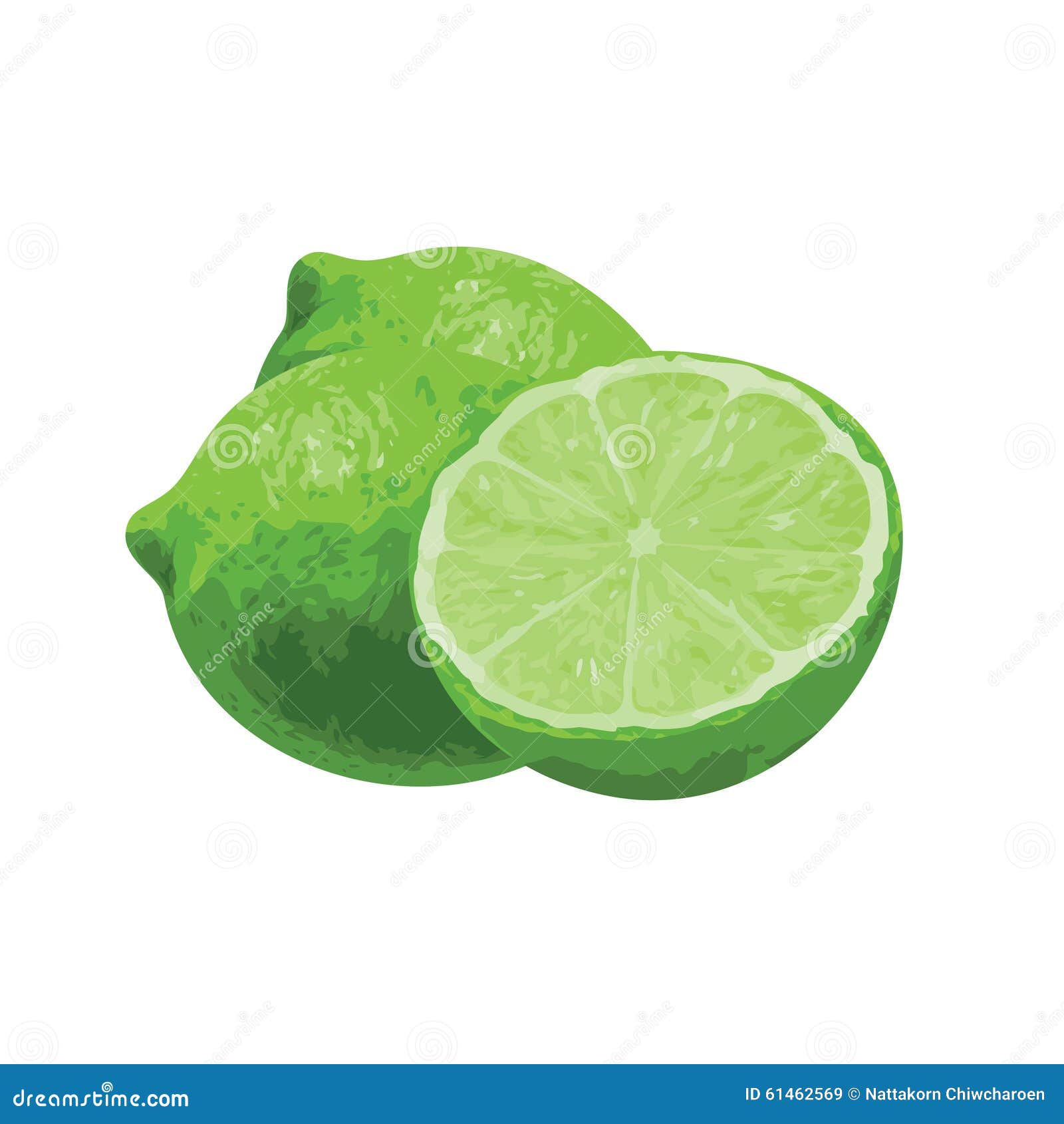 Green Lemon stock illustration. Illustration of vivid - 61462569