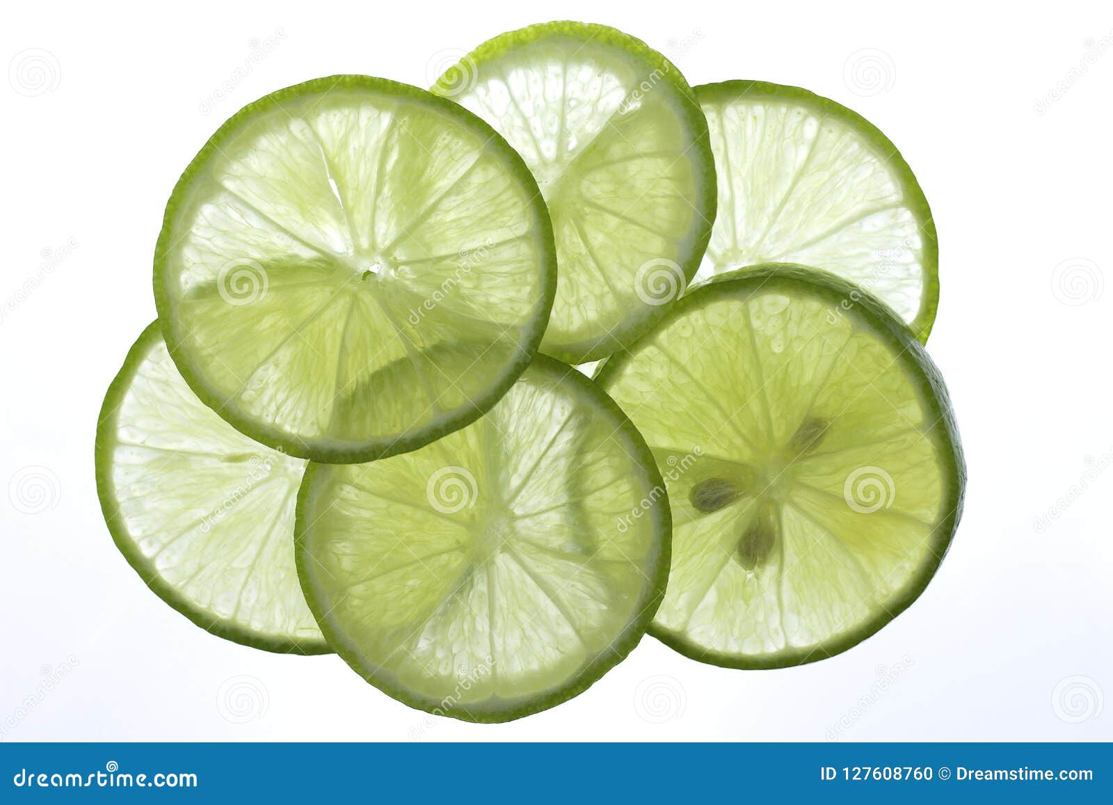 Green Lemon Slices Thin Pattern Circle Lighting. Stock Photo - Image of ...