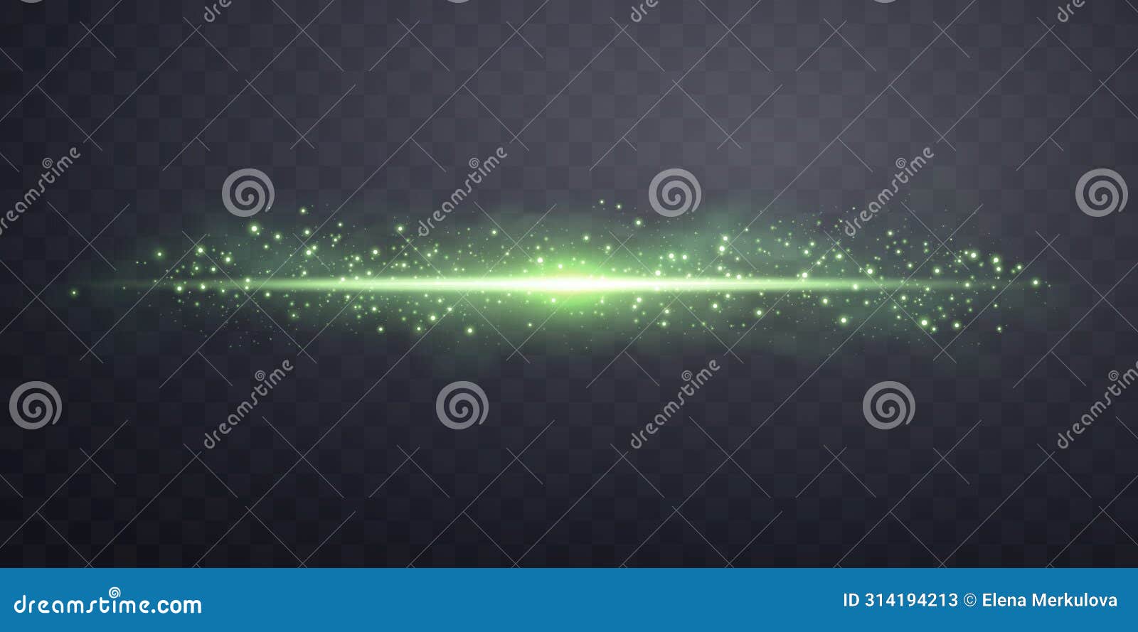 Green Lens Flare. Isolated on Transparent Background. Sun Flash with ...