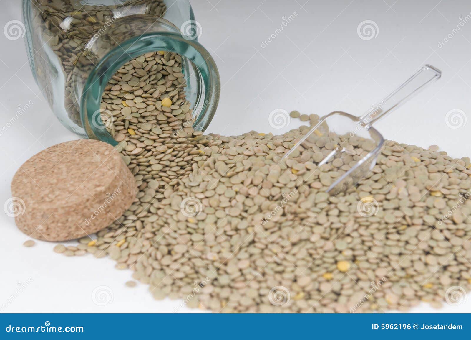 Green Lentil in Jar stock photo. Image of food, wood, ingredient - 5962196