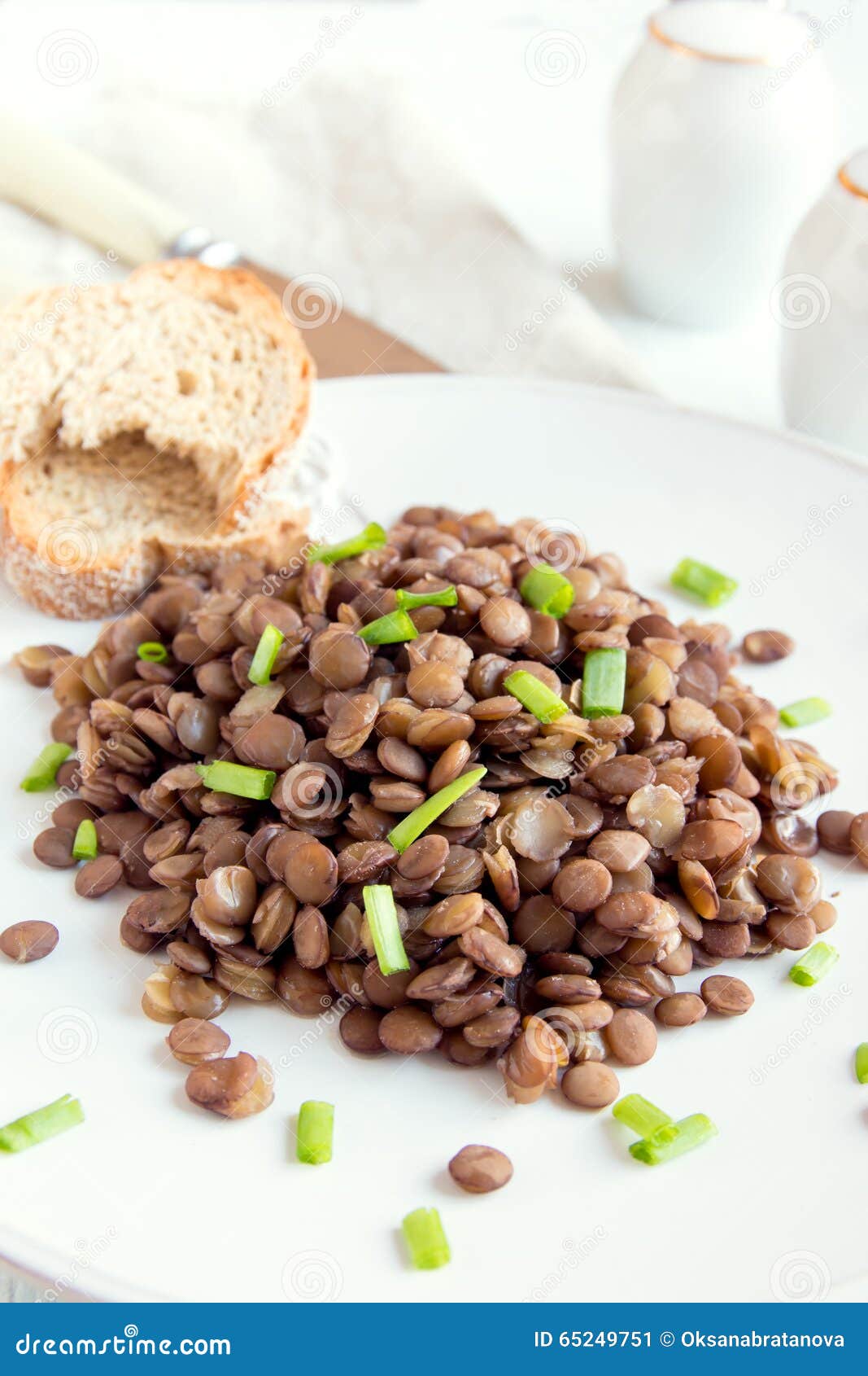 Green lentil on plate stock image. Image of background - 65249751