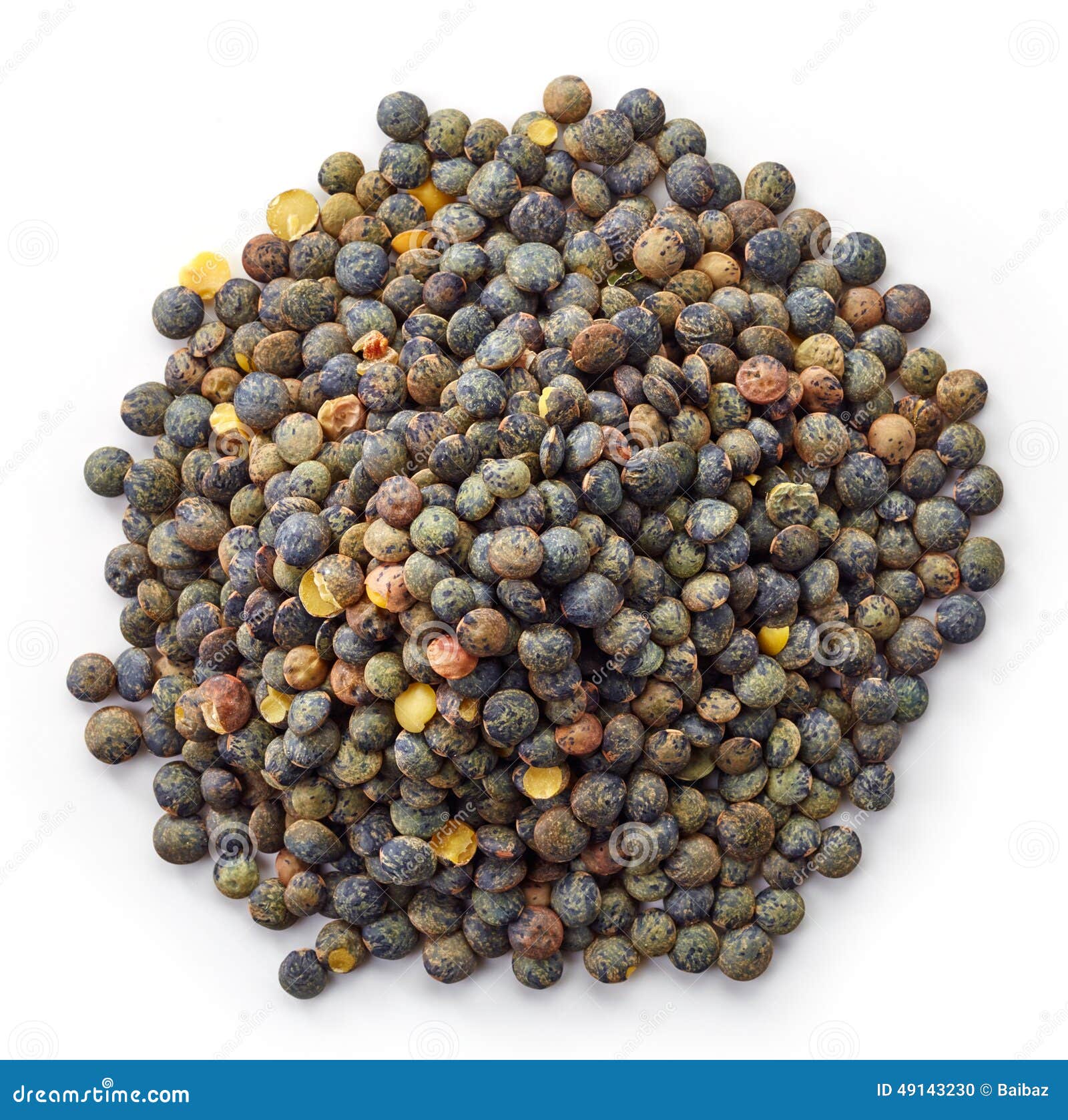 Green lentils stock photo. Image of seed, isolated, healthy - 49143230