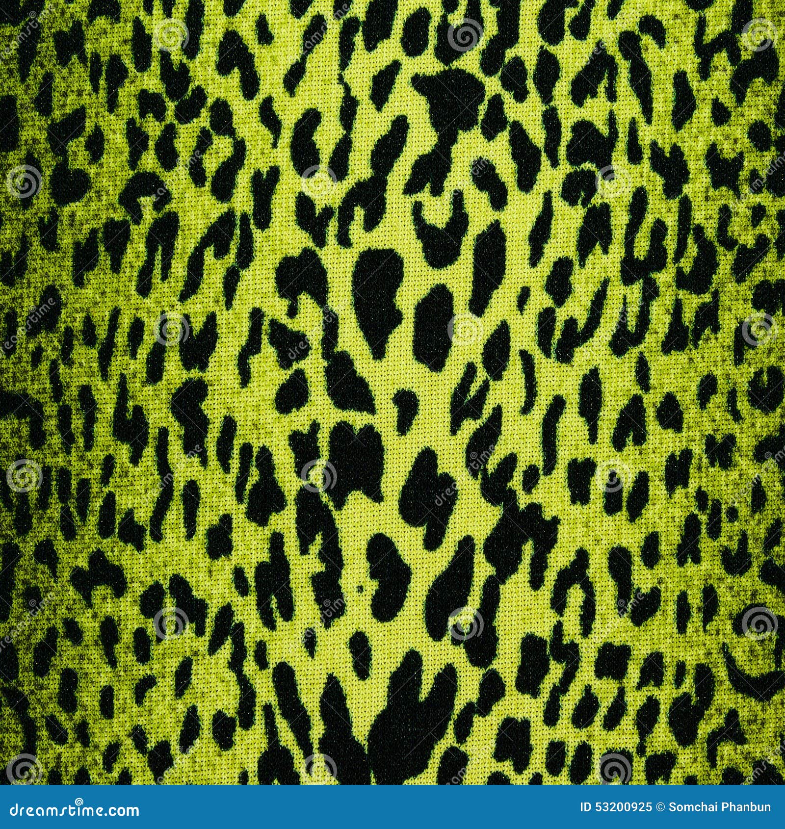 Green Leopard Print Background