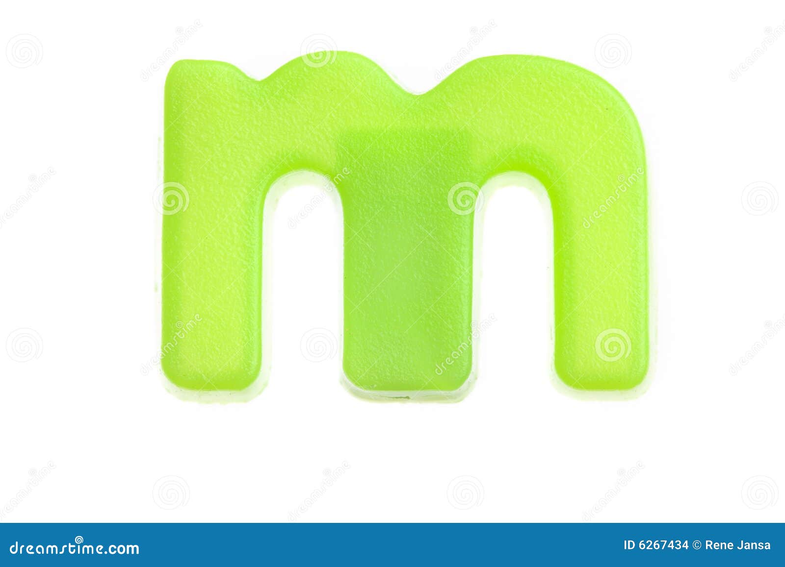 The Letter M In Green