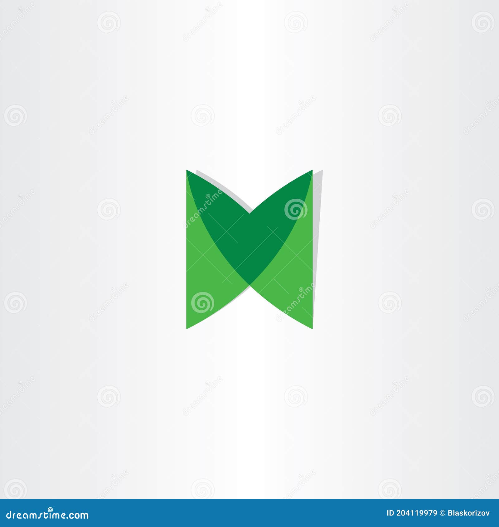 Green Letter M Logotype Vector Design Stock Vector - Illustration of ...