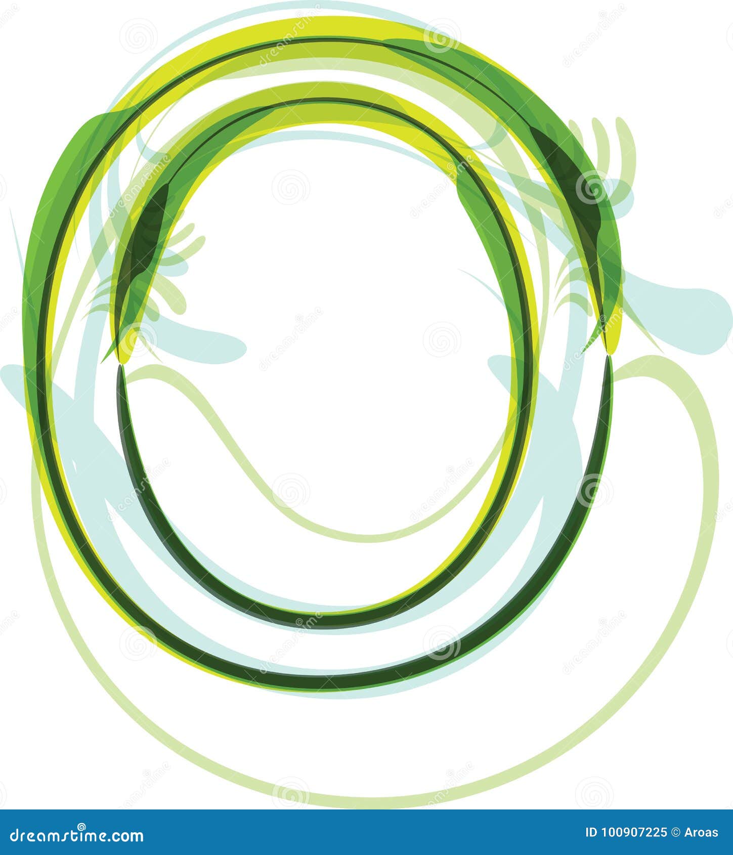 Green letter O stock vector. Illustration of conservation - 100907225
