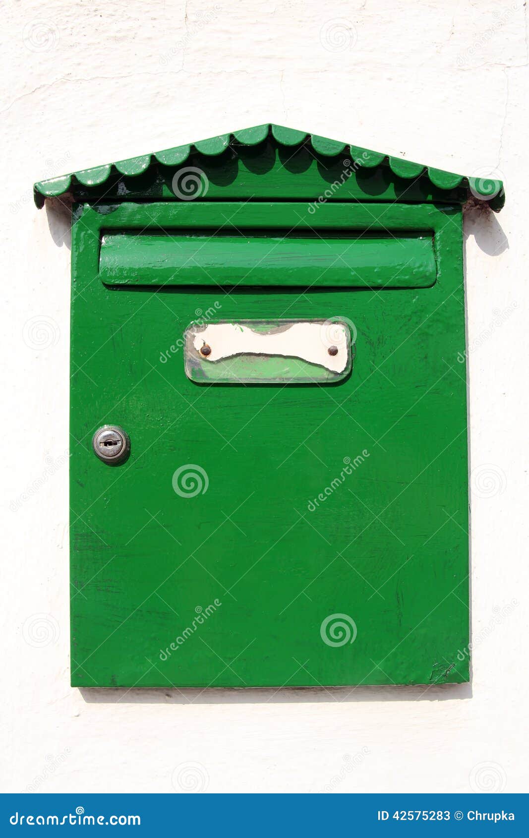 Green letterbox stock image. Image of email, container - 42575283