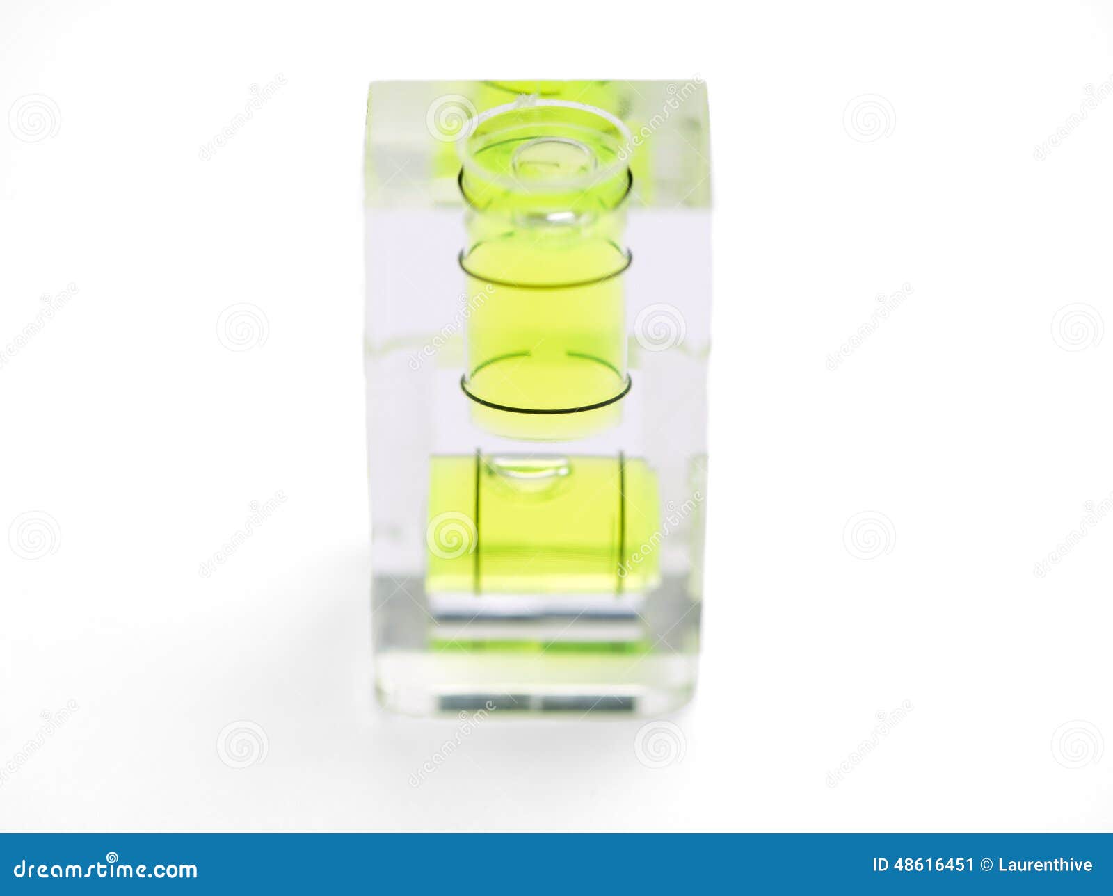 Green level on white stock image. Image of craft, glass - 48616451