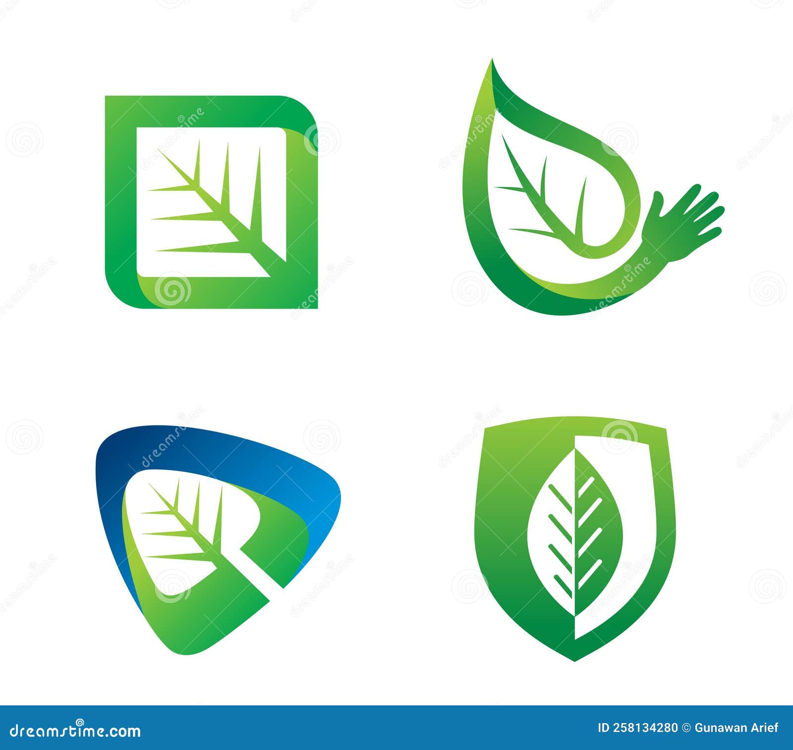 Green Life Logo or Icon Template Design Stock Vector - Illustration of ...