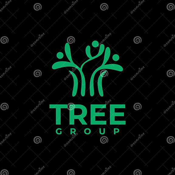 Green Life Tree Community Logo Design Stock Vector - Illustration of ...