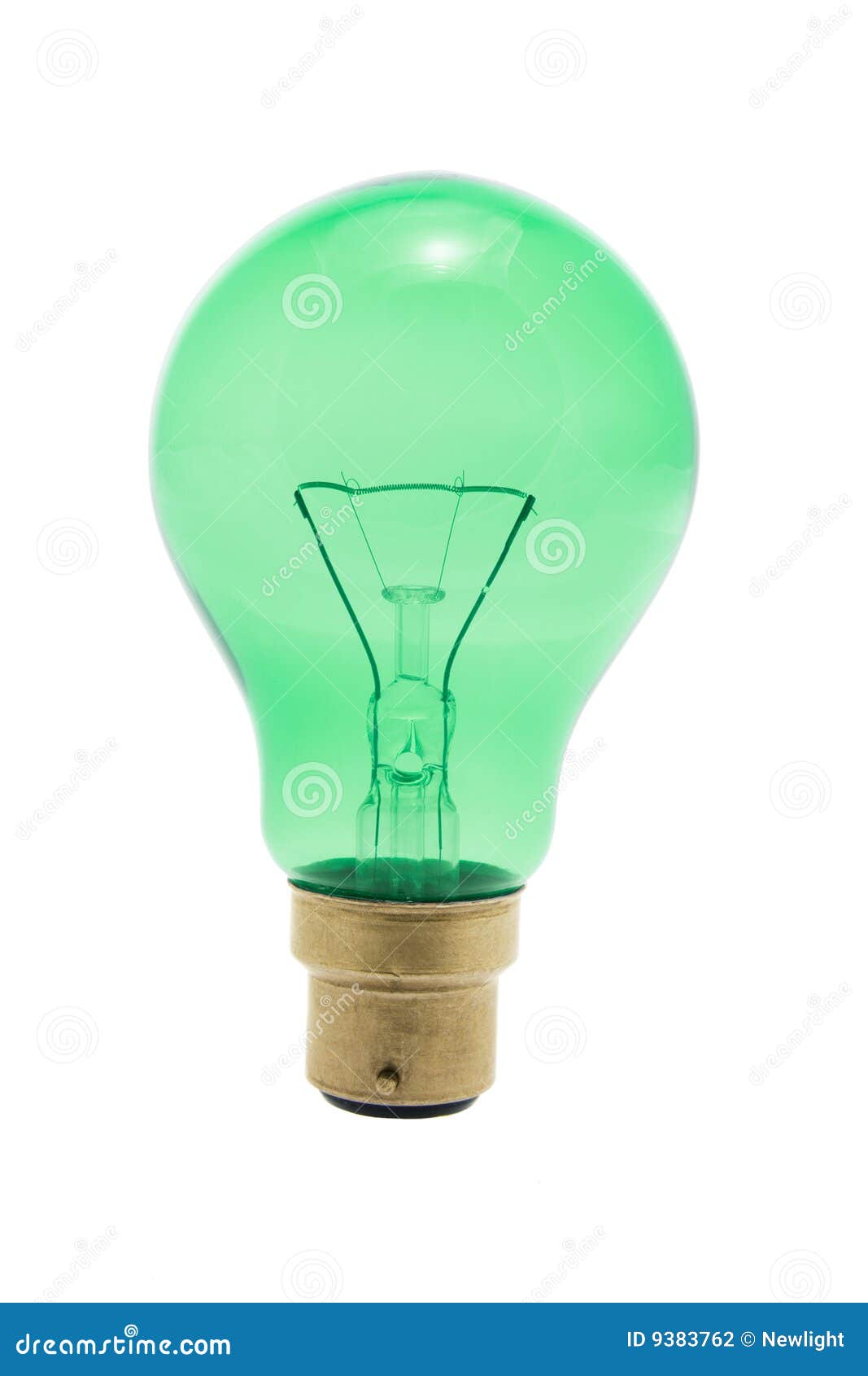 Green Light Bulb stock photo. Image of still, shot, lamp - 9383762