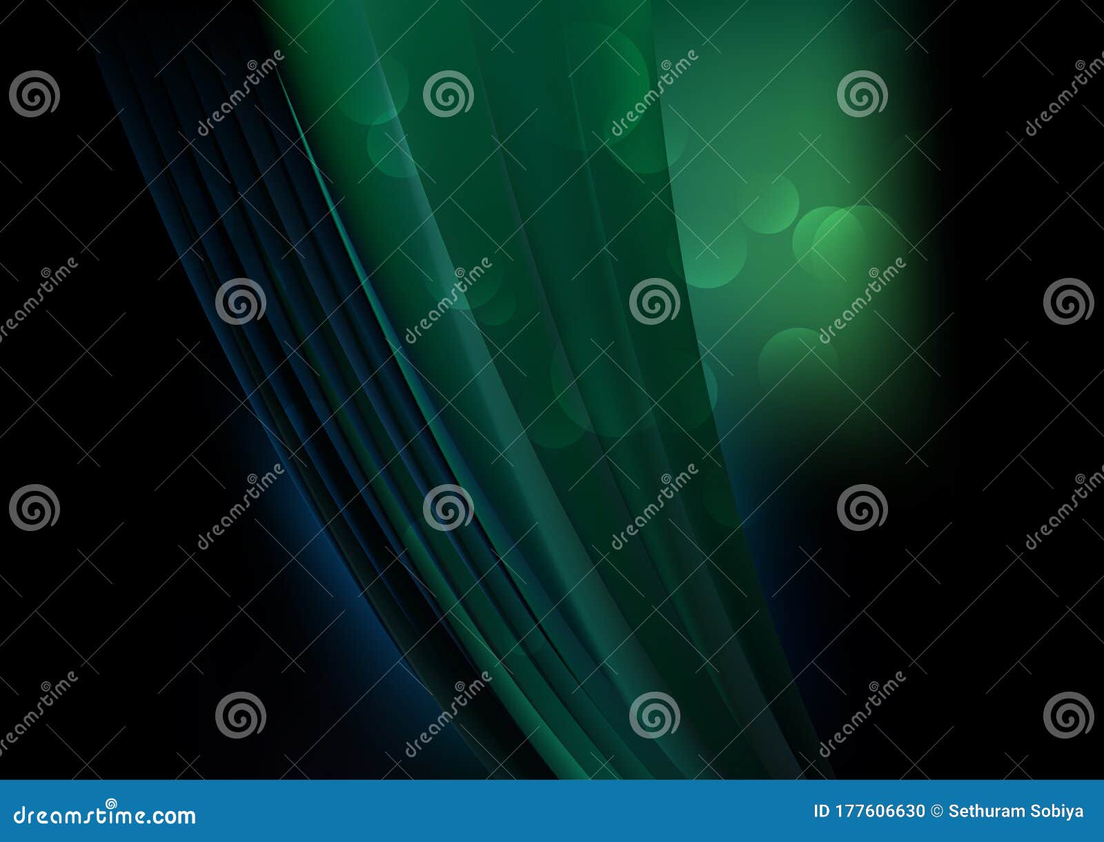 Green Light Element Background Vector Illustration Design Stock ...
