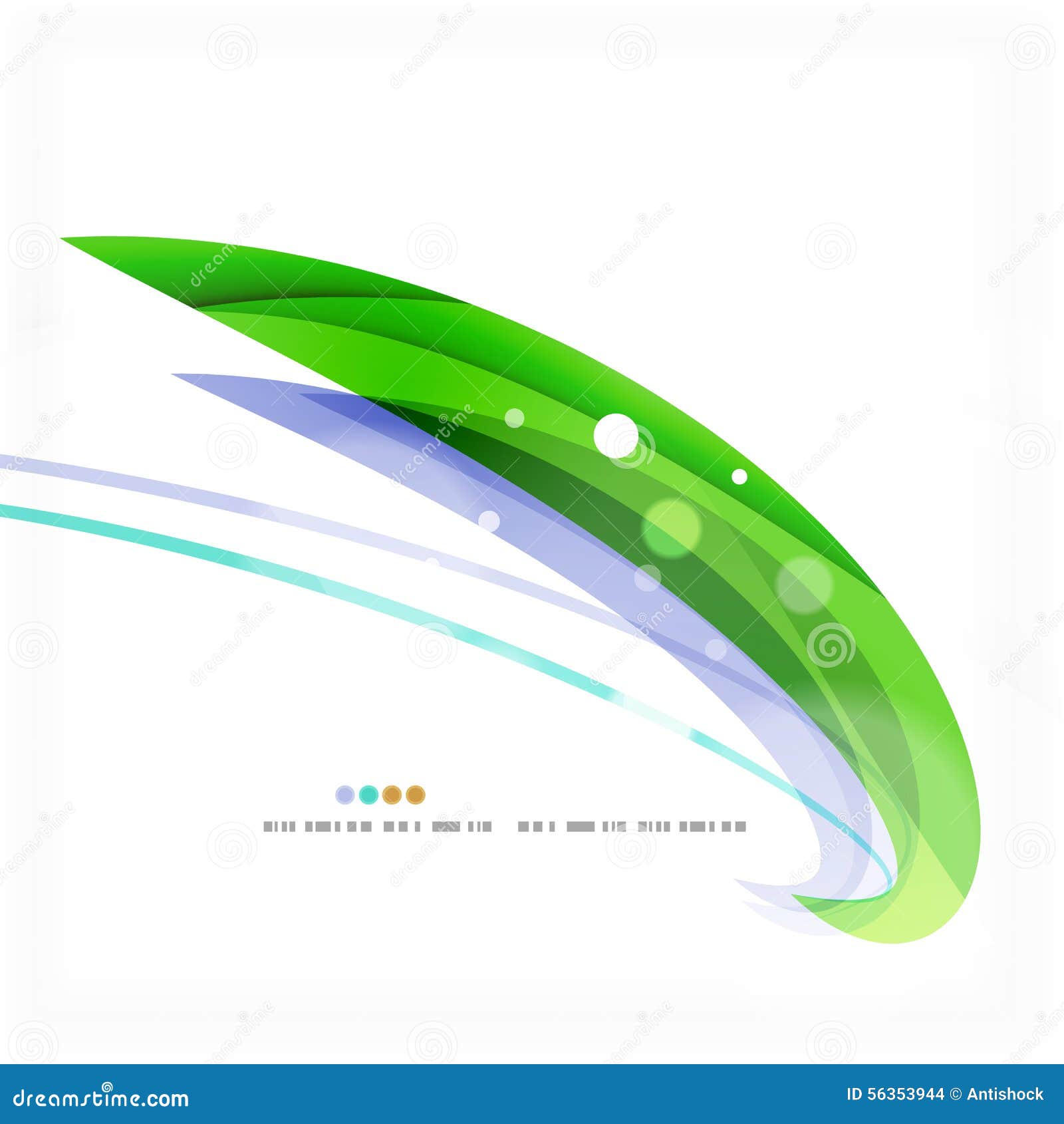 Green Light Lines on White Presentation Template Stock Vector ...