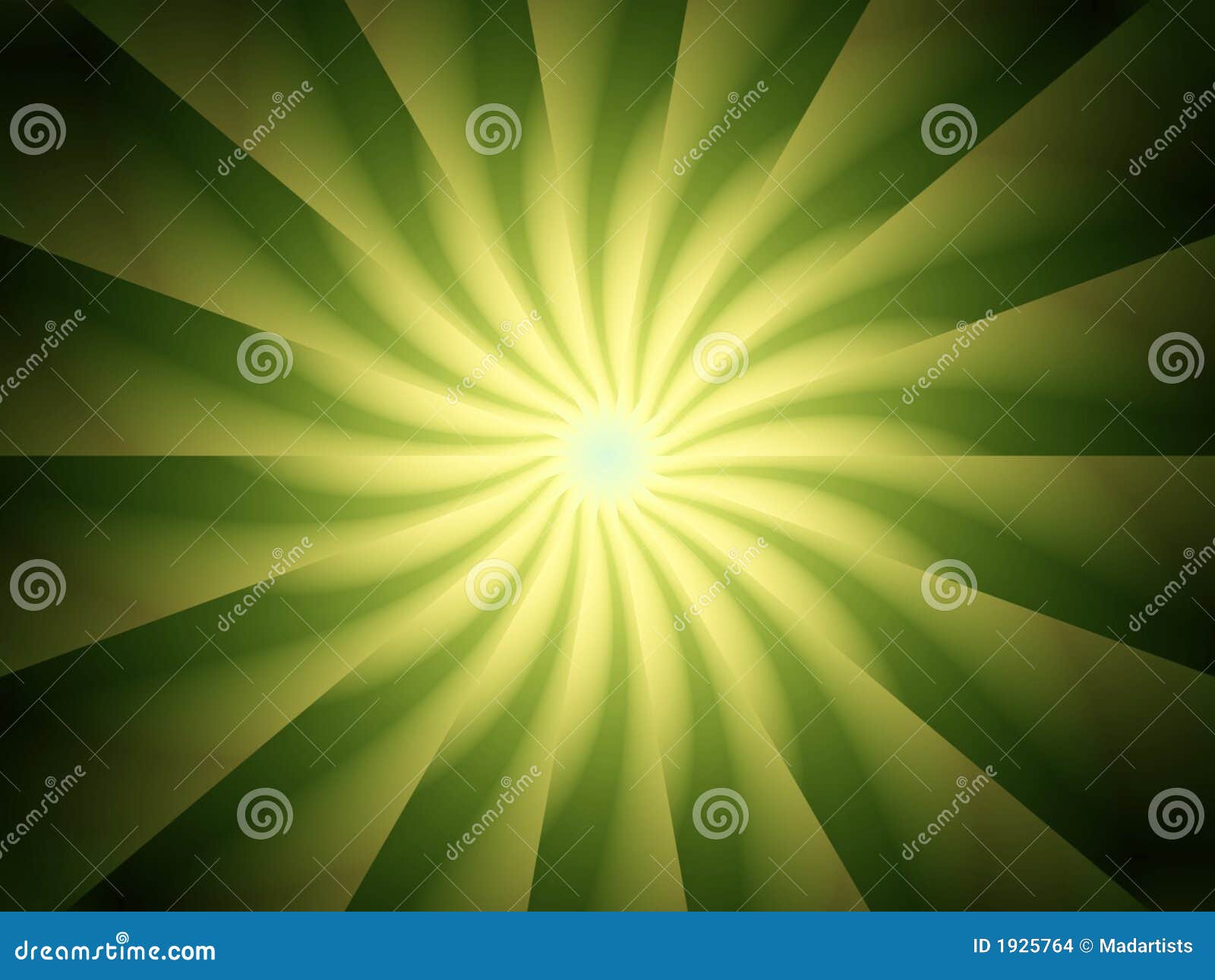 Green Light Rays Spiral Design Stock Illustration - Illustration of ...