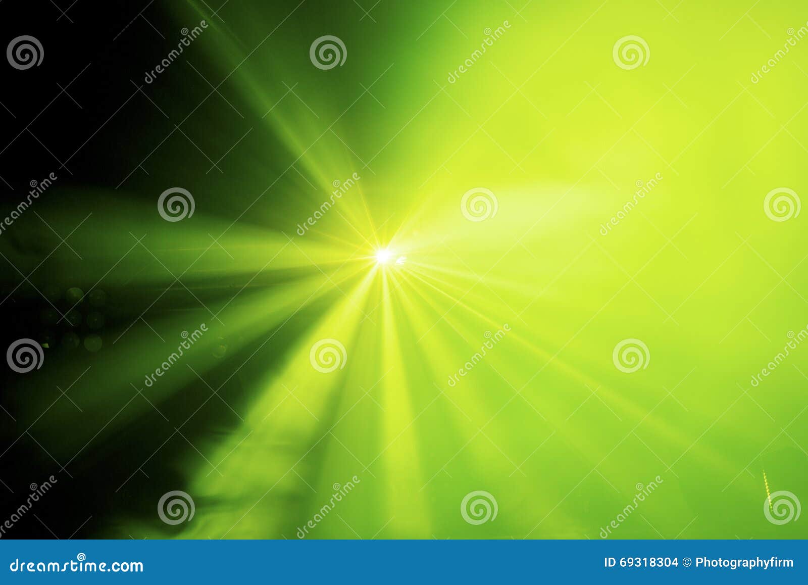 Green Light on a Stage at Concert Stock Photo - Image of nightlife ...