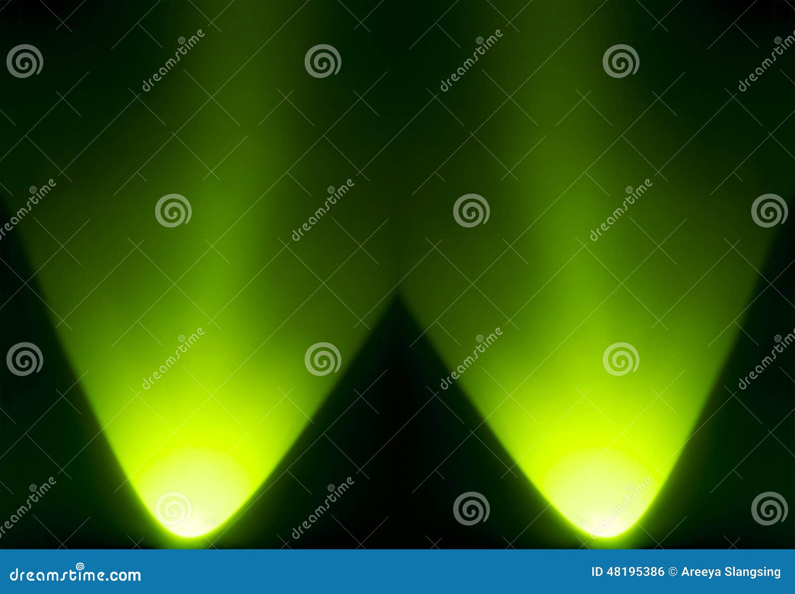Green Light of Torch Flashlight on Dark Stock Photo - Image of ...