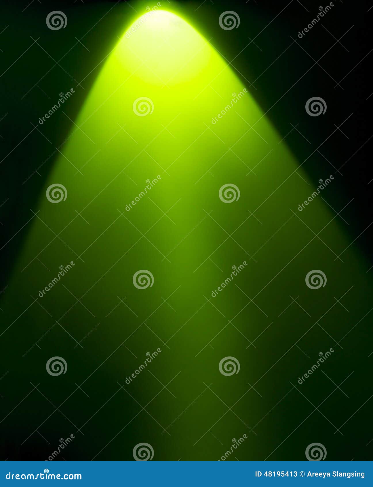 Green Light of Torch Flashlight on Dark Stock Image - Image of yellow ...