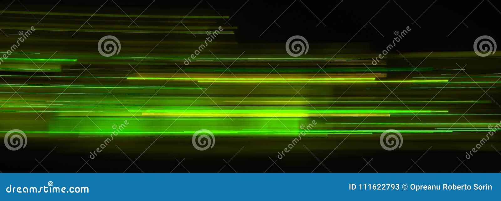 Green light trails stock image. Image of lights, dark - 111622793