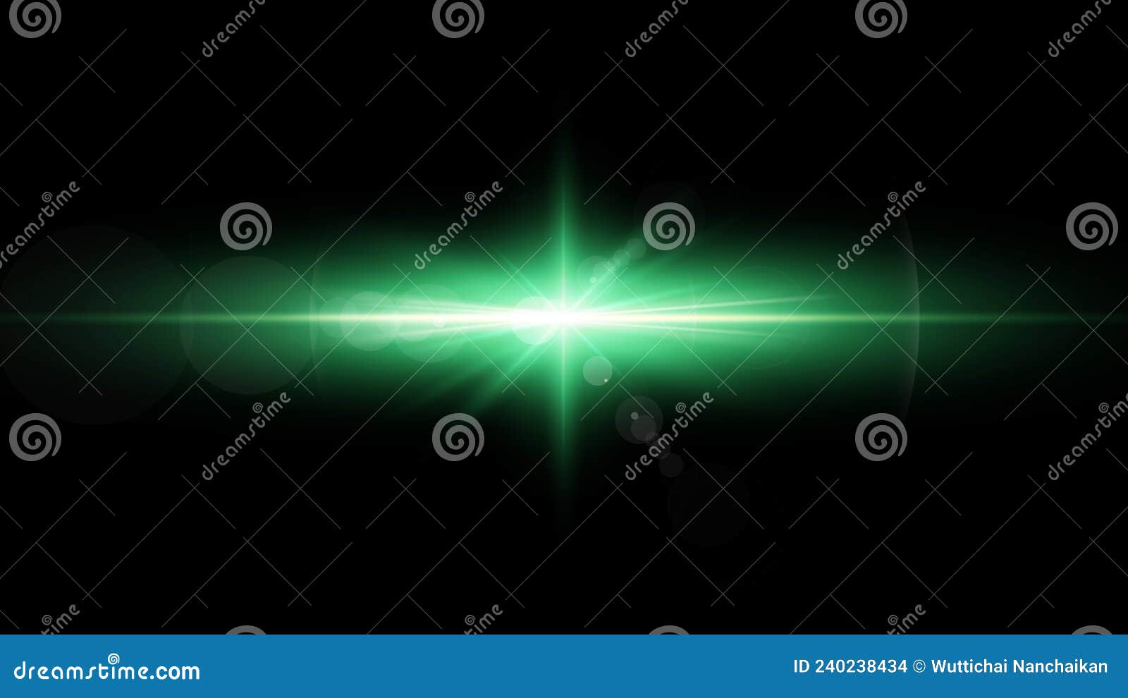 Green Light Vector, Abstract Flare Stock Vector - Illustration of laser ...