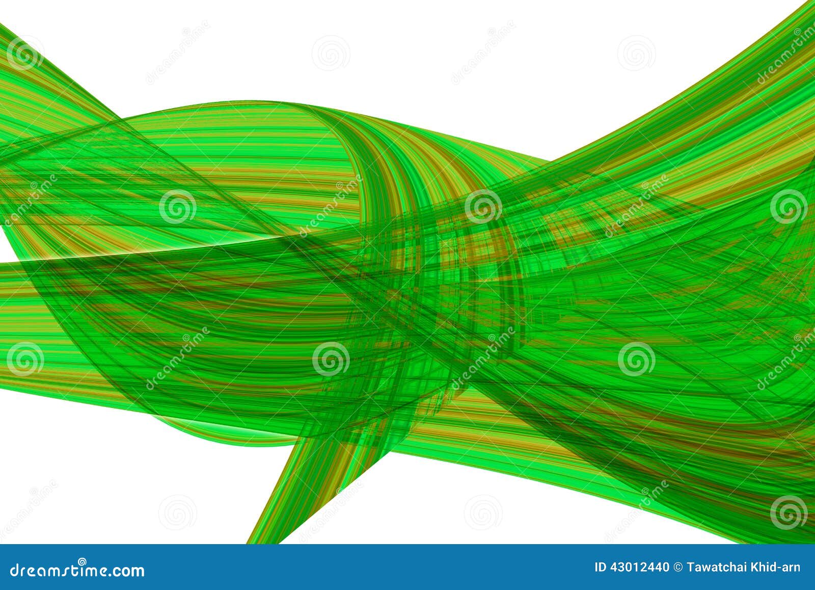 Green Light Wave Abstract Background Stock Illustration - Illustration ...