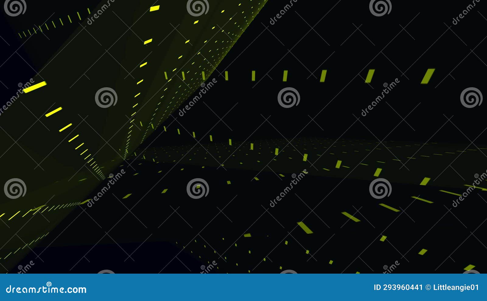 Green Lights in a Three Dimension Space Matrix Stock Video - Video of ...