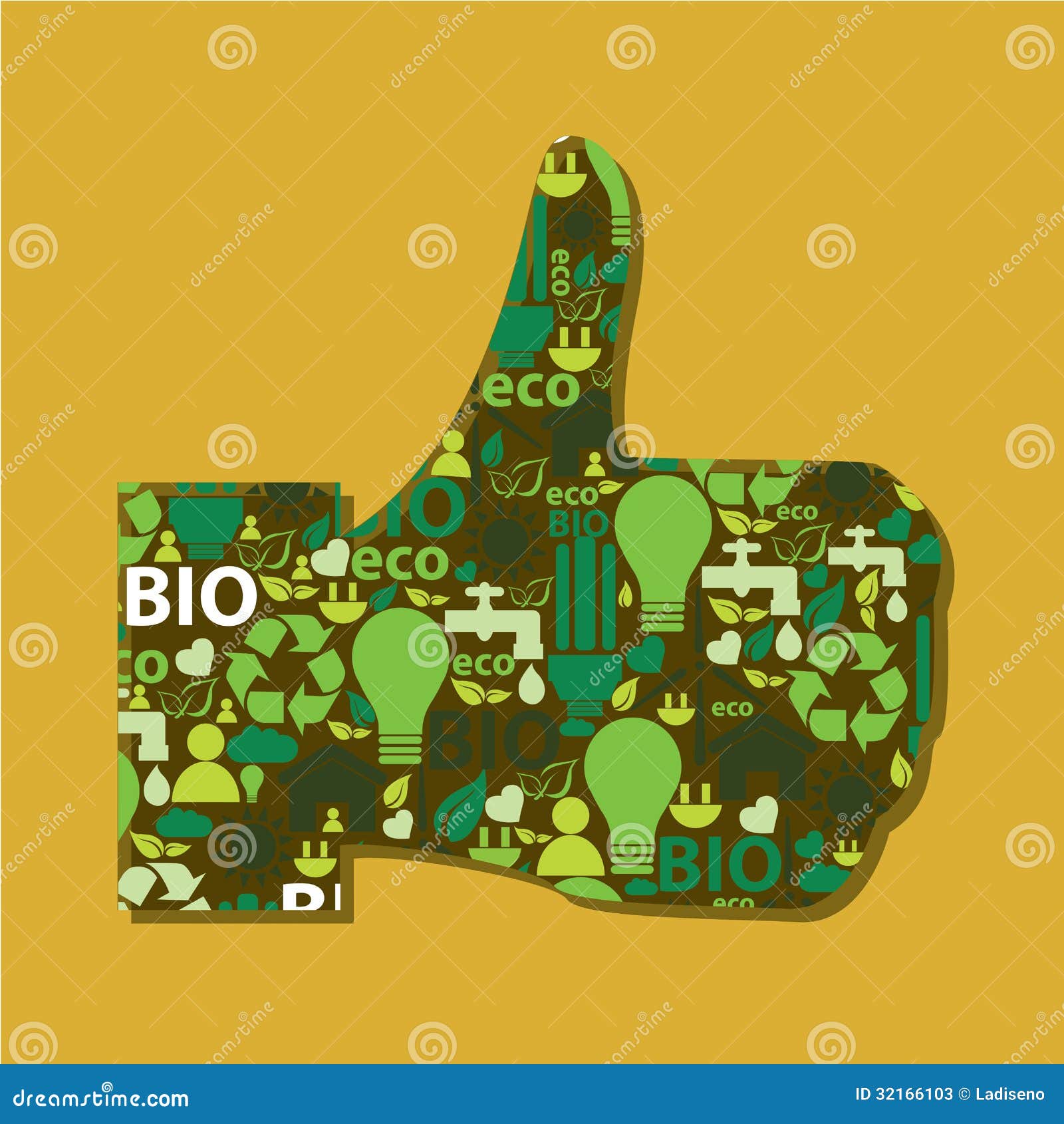 Green Like Button Flat Illustration On A Pink Background Cartoon Vector ...