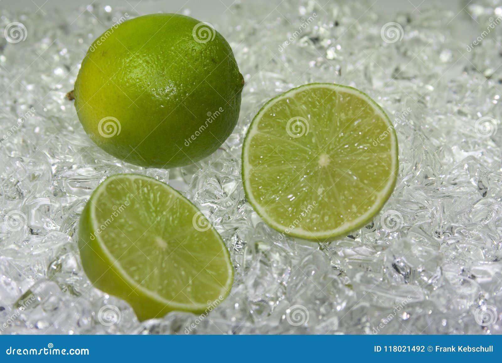 Green Lime on ice stock photo. Image of lime, food, green - 118021492