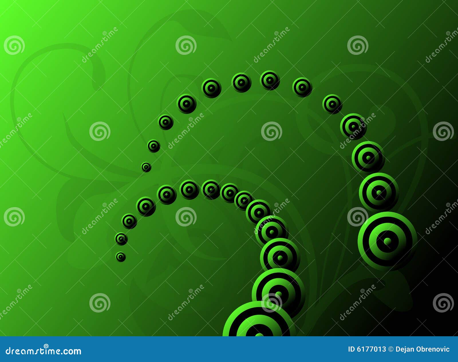 Green Line stock vector. Illustration of flower, design - 6177013