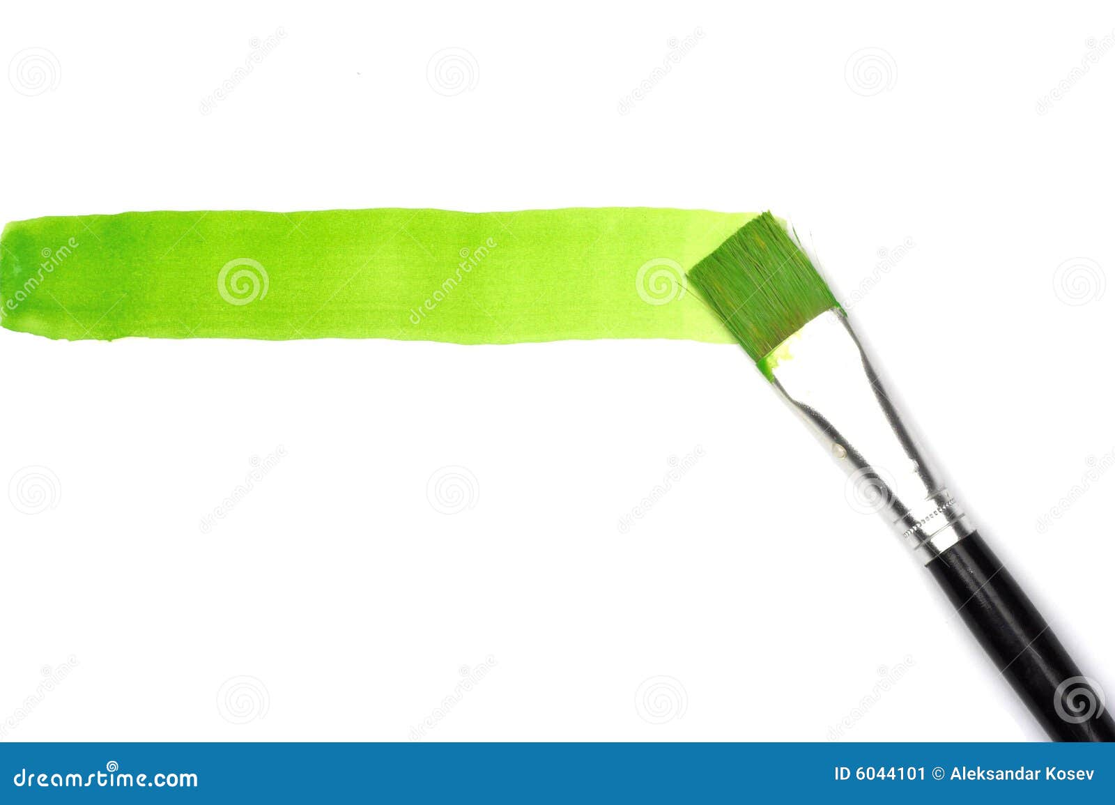Green line and brush stock image. Image of tools, white - 6044101