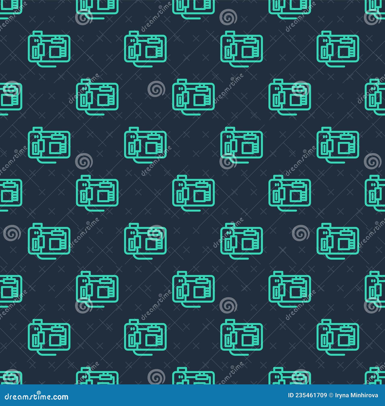 Green Line Electronic Computer Components Motherboard Digital Chip ...