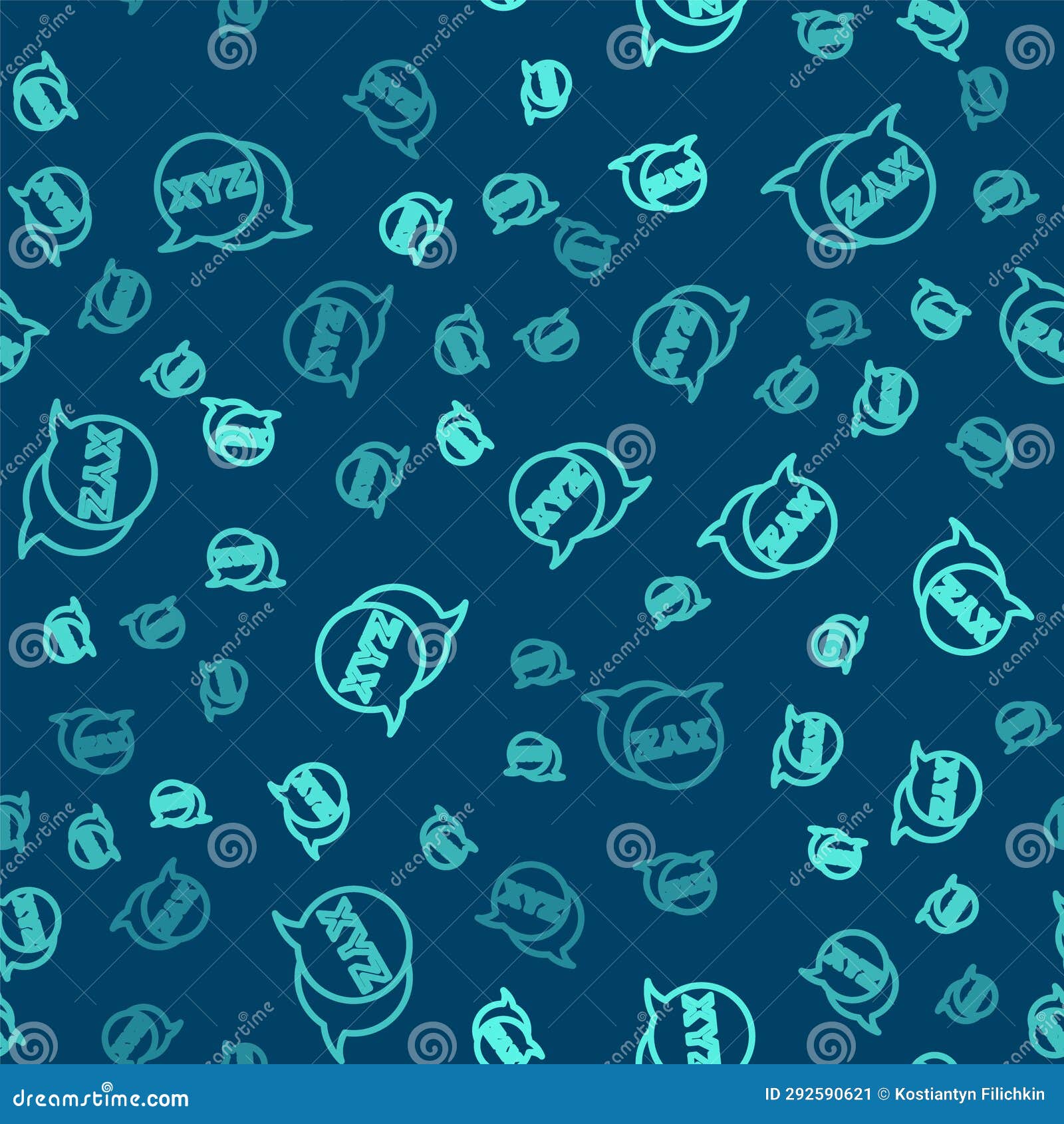 Green Line XYZ Coordinate System Icon Isolated Seamless Pattern on Blue ... Green Line XYZ Coordinate System Icon Isolated Seamless Pattern on Blue ...
