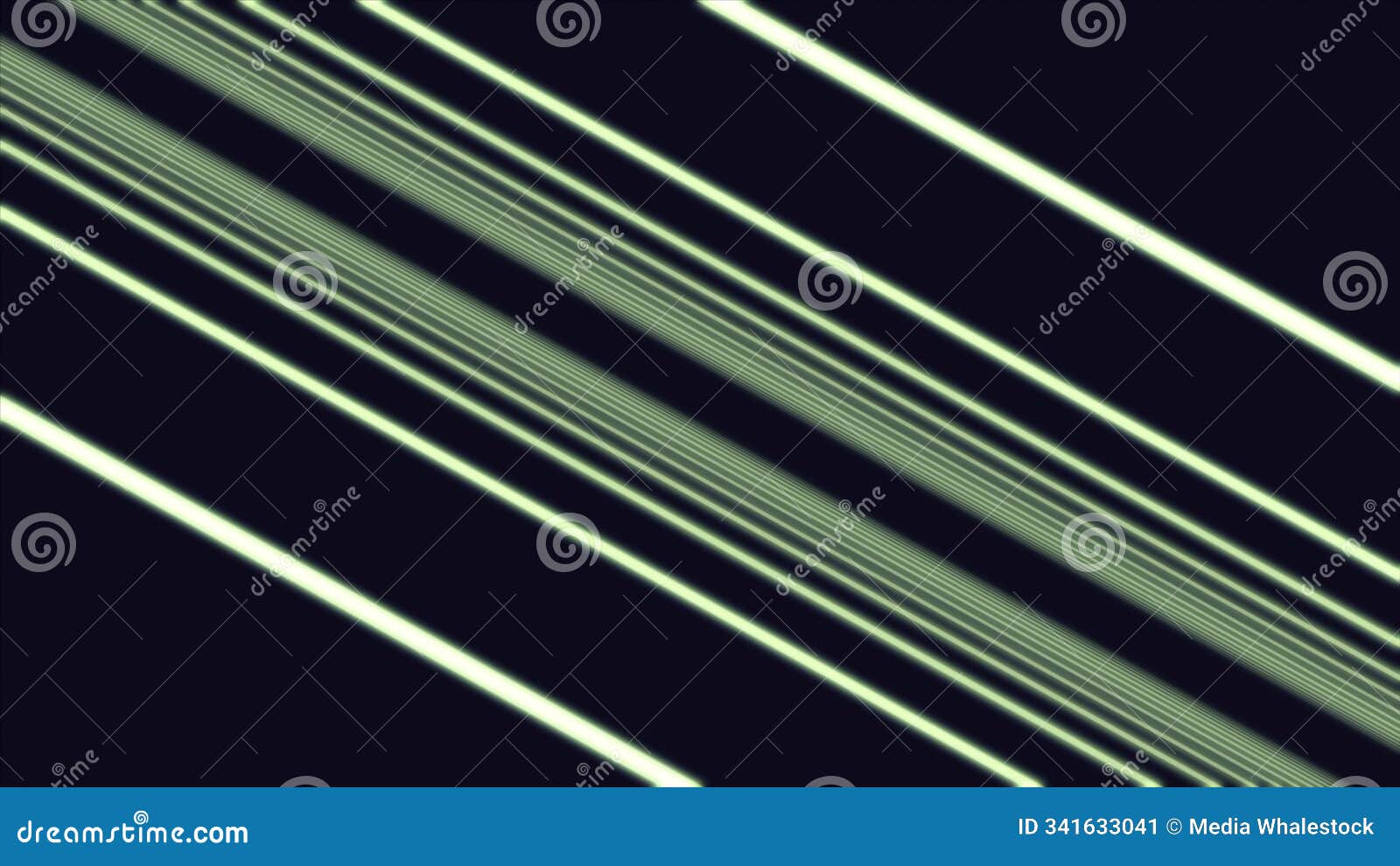 Green Lines Moving on Black Background. Cycled Animation Stock Image ...