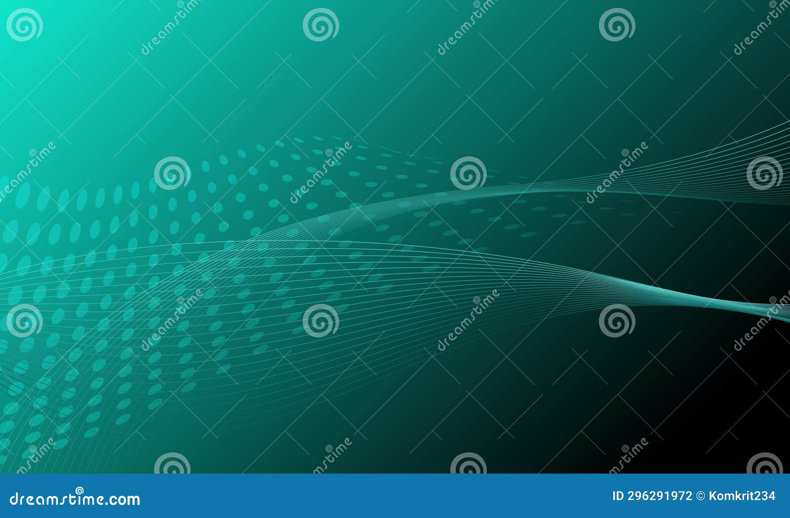 Green Lines Wave Curves and Dot Lines Halftone Graphic Technology ...