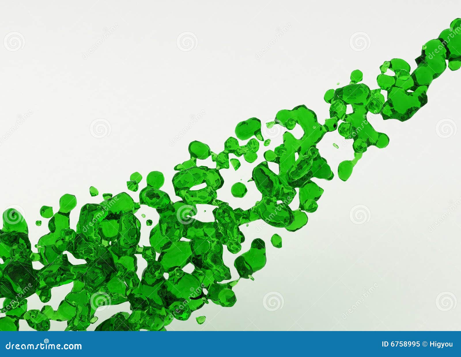 Green Liquid Stream stock illustration. Illustration of rendering - 6758995