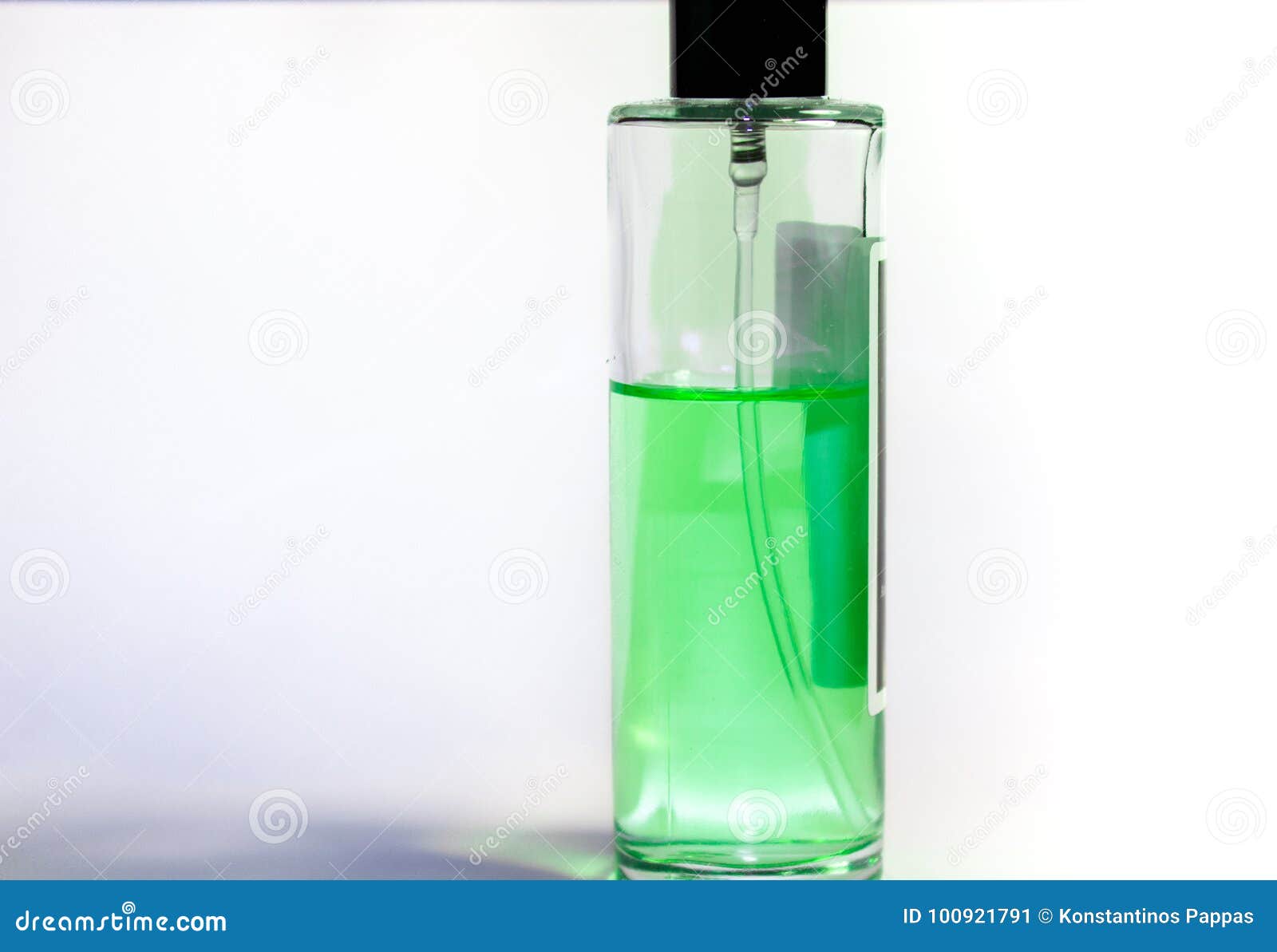 Green Chamical on a White Background Stock Image - Image of ...