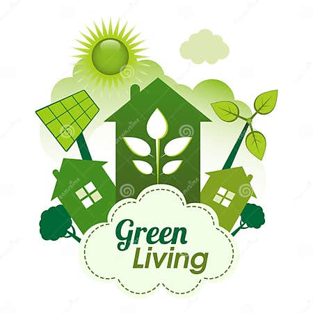 Green Living stock illustration. Illustration of housing - 28602759