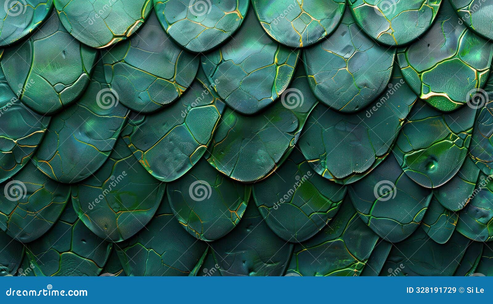 Green Lizard Scale Seamless Pattern: Textured Reptile Skin Background ...