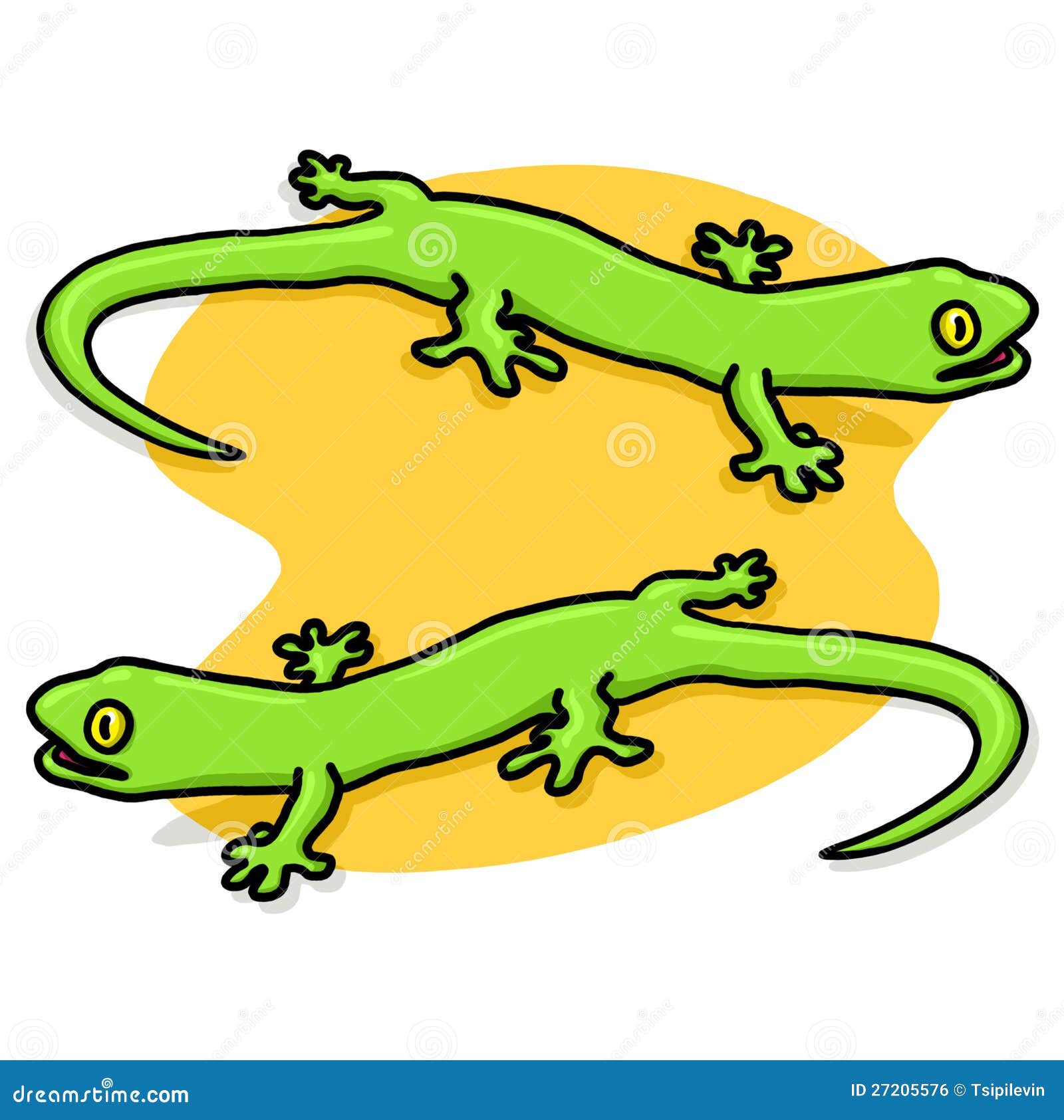 Lizards illustration stock illustration. Illustration of good - 27205576