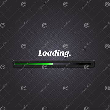Green loading bar. Vector stock vector. Illustration of element - 38798777