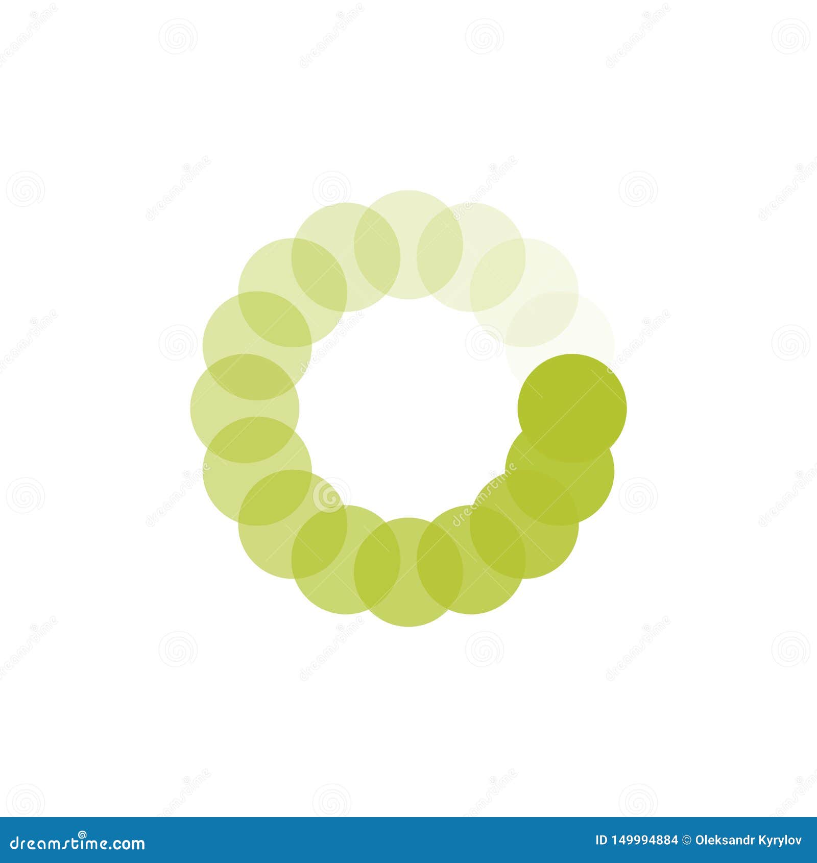 Green Loading Circle Icon. Buffer Loader Or Preloader. Donload Or ...
