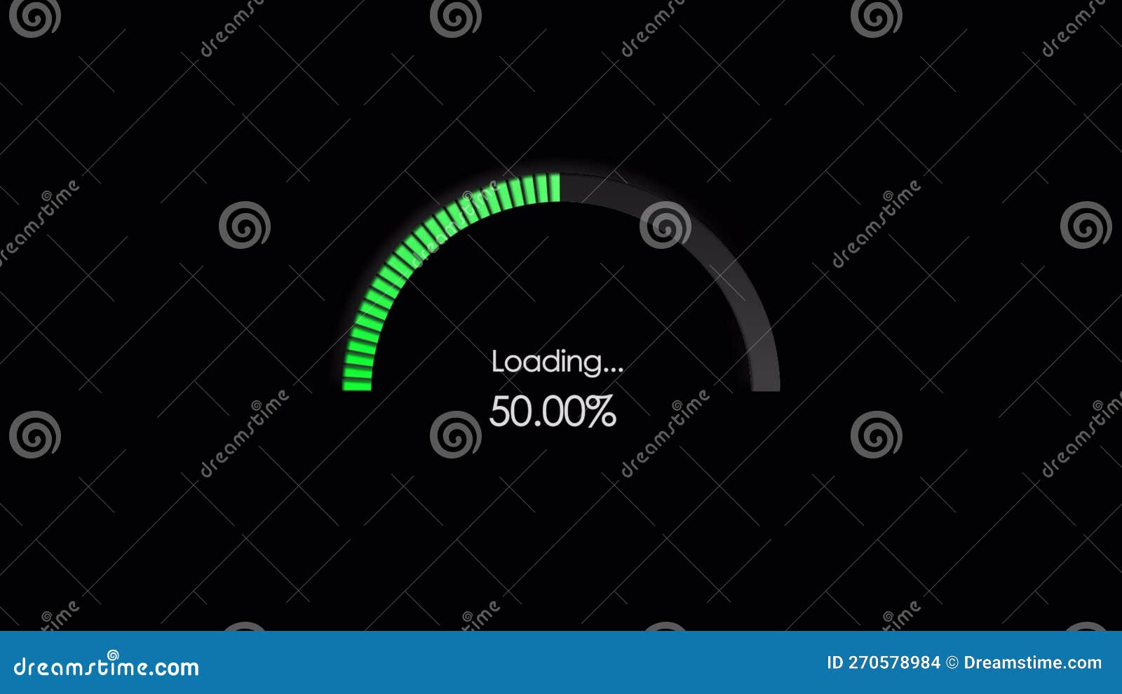 Green Loading Info Graphics Animation of Number Digits, from Zero To ...