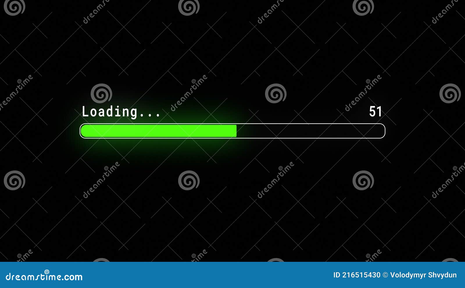 Green Loading Progress Bar Downloading Barloading Screen Pixelated ...
