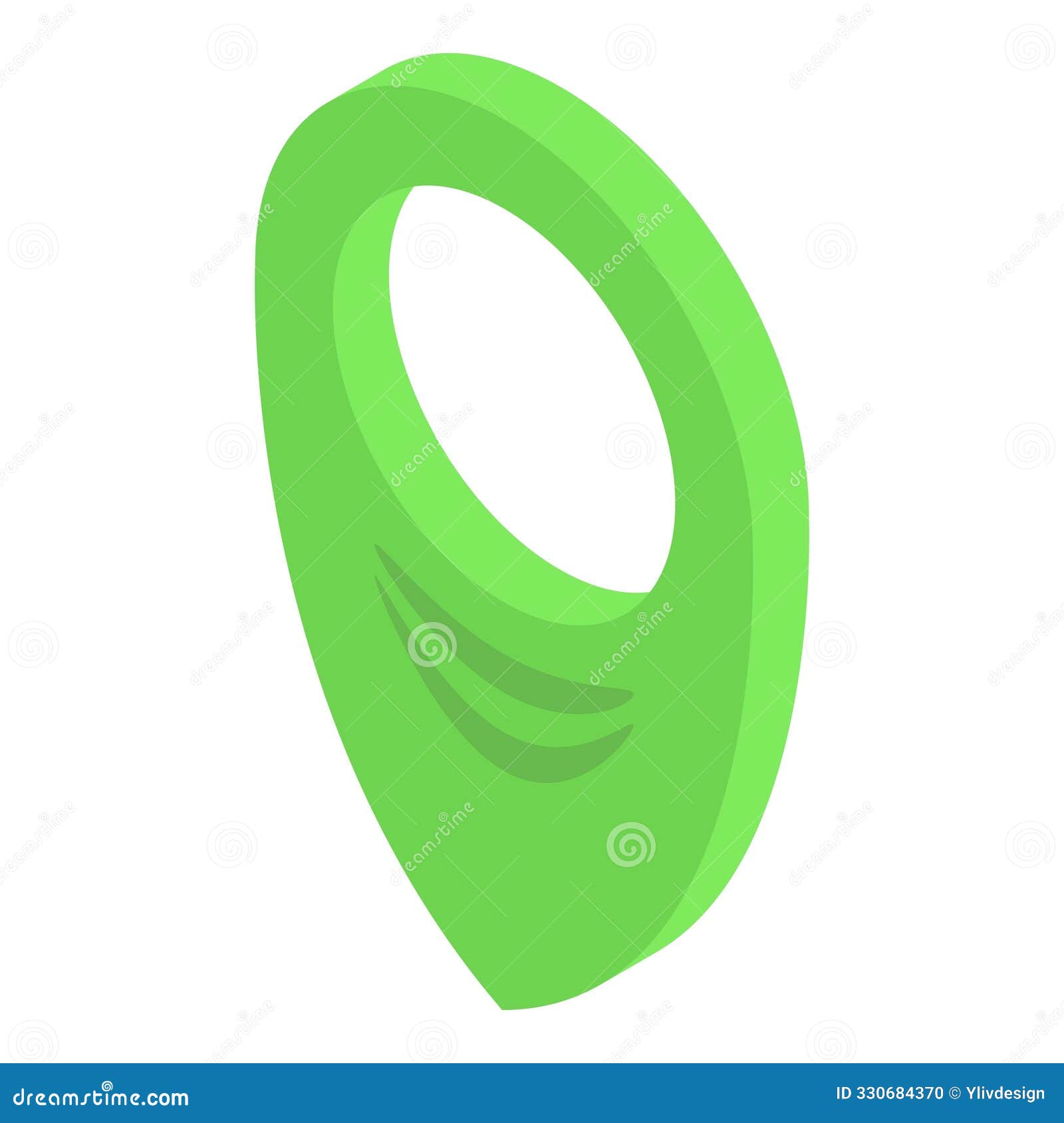 Green Location Pin Icon Pointing Showing Gps Position Stock ...