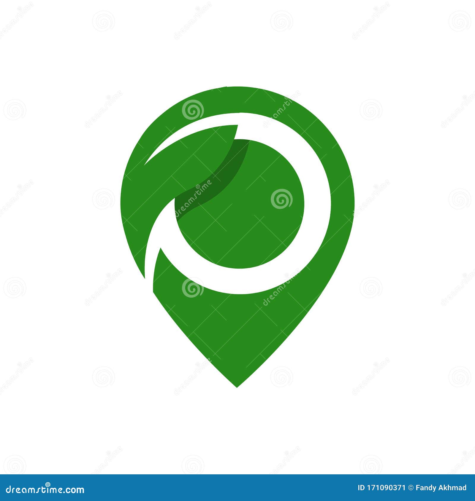 Green Location Pin Maps Symbol Gps Logo Design Vector Template ...