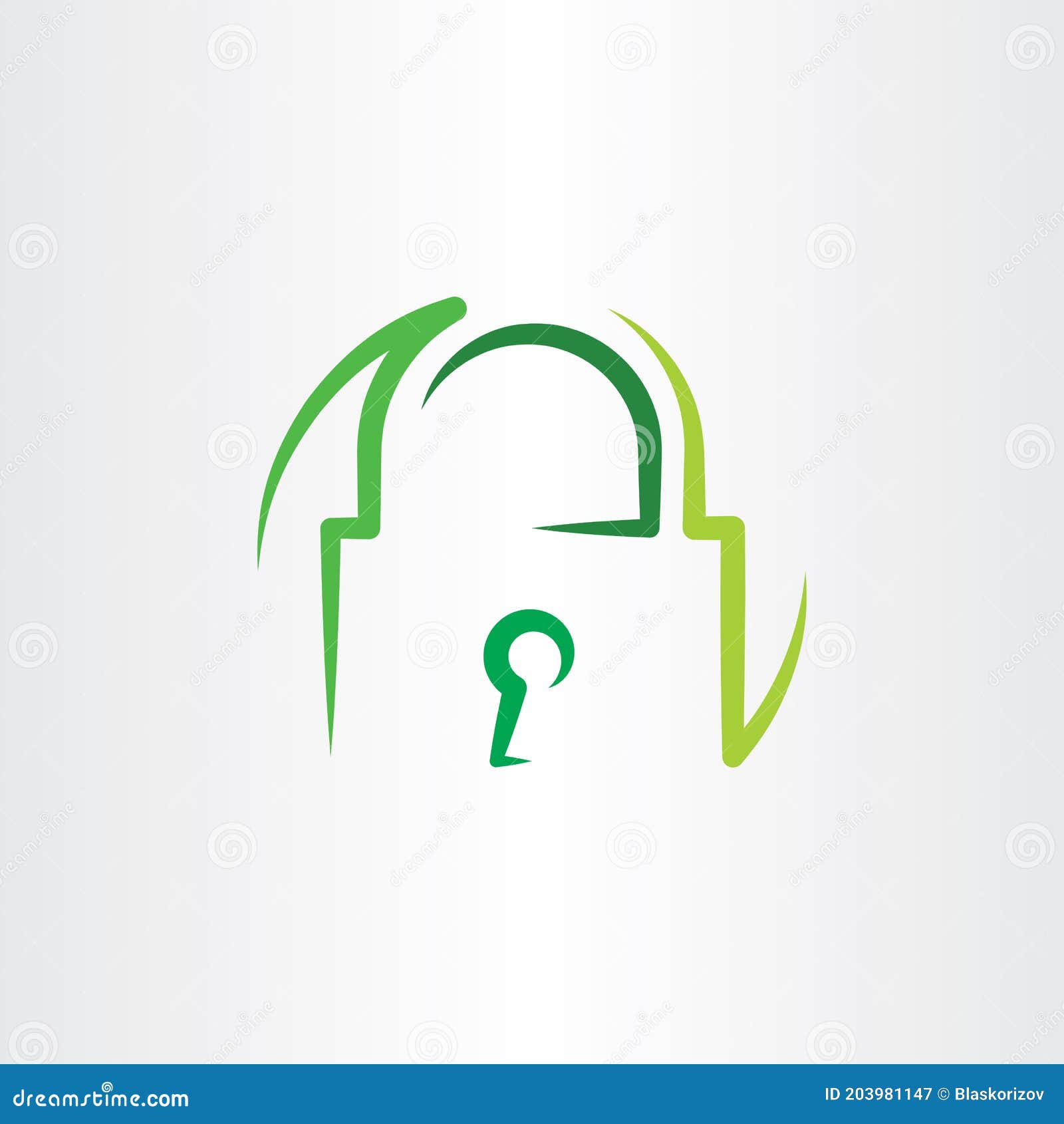 Green Lock Vector Logo Icon Symbol Stock Vector - Illustration of logo ...