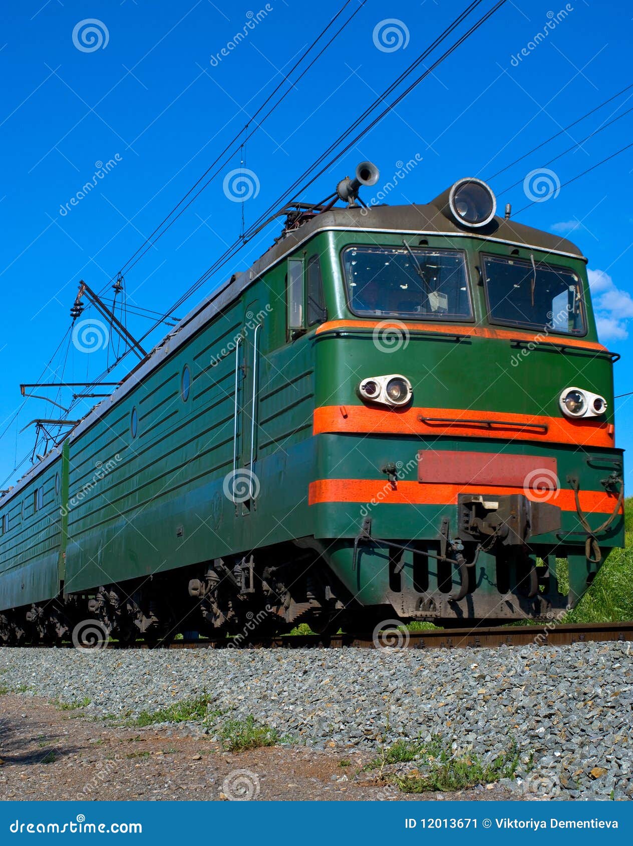 Green locomotive stock image. Image of railway, equipment - 12013671